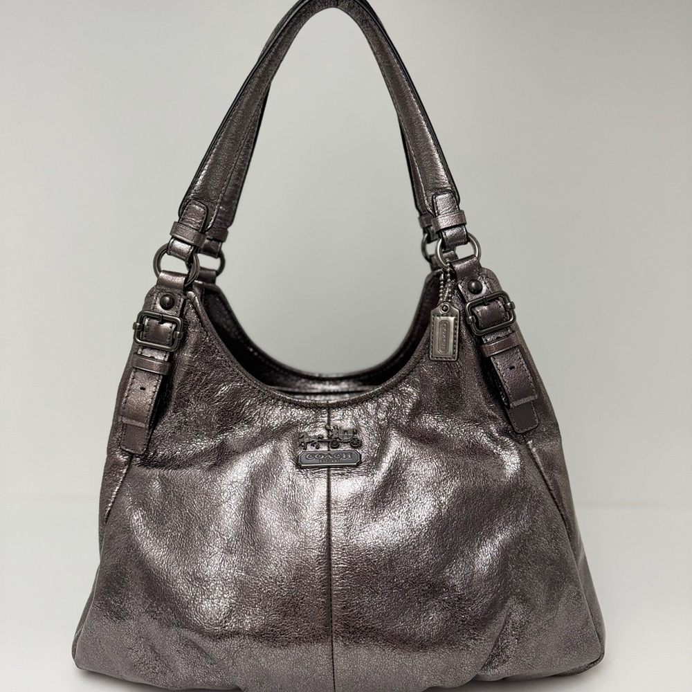 Coach Vintage Madison Maggie Rose Gold Metallic Shoul… - Gem